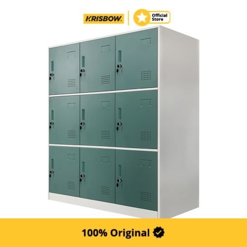Jual Krisbow Masterspace Loker 9 Pintu Sl-A9 - Hijau Tosca Locker ...