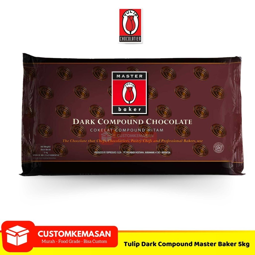 Jual Tulip Master Baker 5kg / Tulip Dark Chocolate / Tulip Coklat Compound / Dark Coklat ...