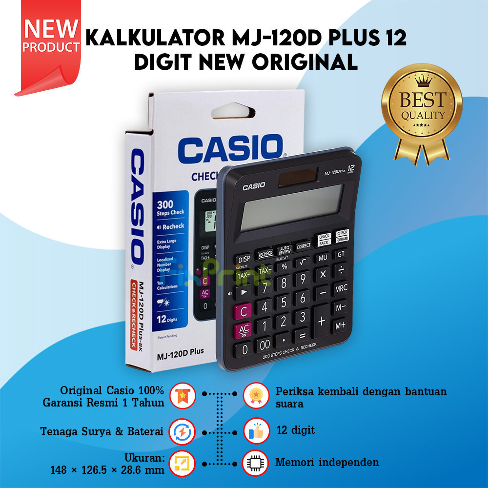 Jual Kalkulator Casio DH 16 14 DJ 240D 120D 220D MJ 100D 120D ...