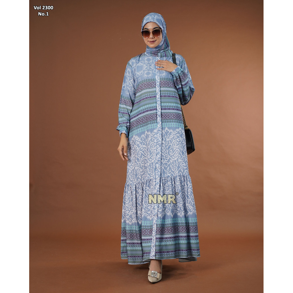 Jual NMR Gamis Marbella Vol 2300-1 ( INC Hijab ) | Shopee Indonesia