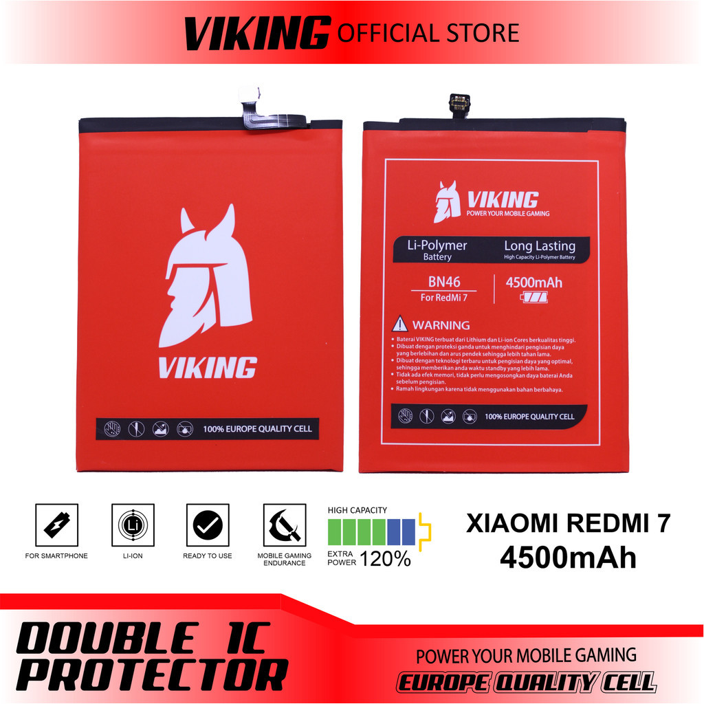 Jual VIKING Baterai Redmi 7 - Note 8 - Note 6 BN46 Double Power ...