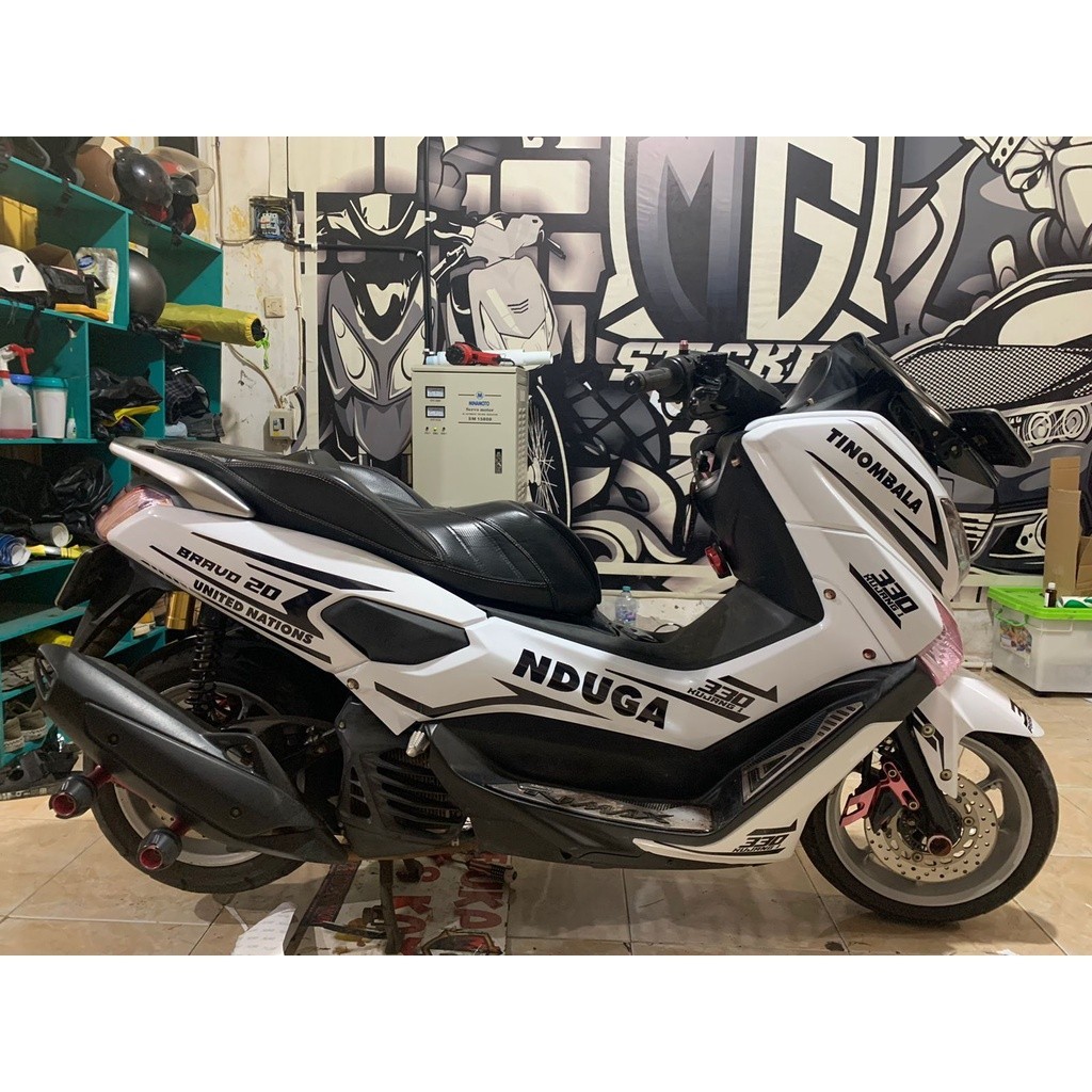 Jual Stiker Decal YAMAHA NMAX OLD Full Body Sticker NMAX Polos Putih ...