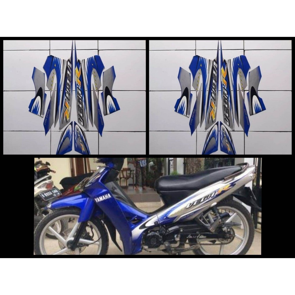 Jual Stiker Striping Lis Les Body Motor Vega r New 2006 Silver Biru ...