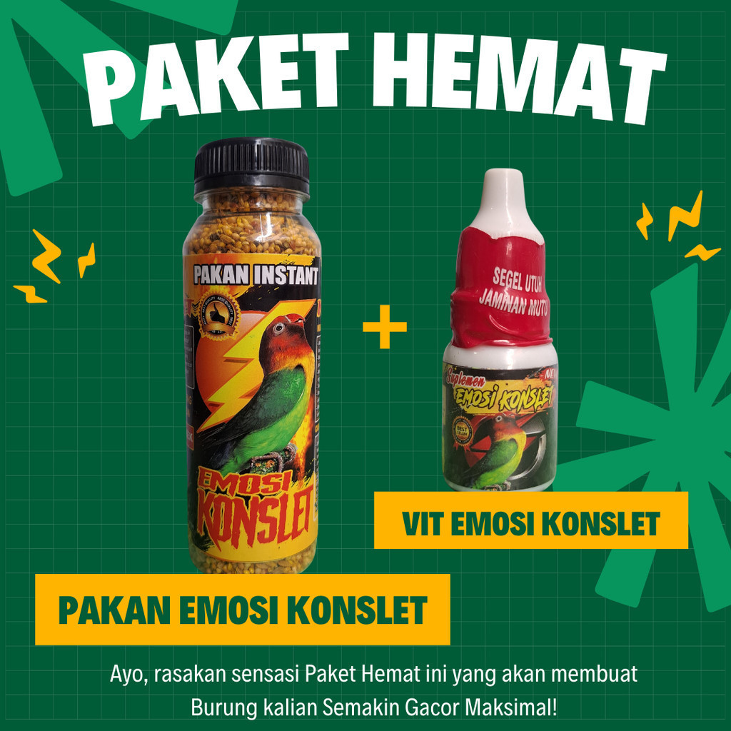Jual BMW Paket Hemat Pakan Terapi Konslet + Vit Emosi Konslet untuk ...