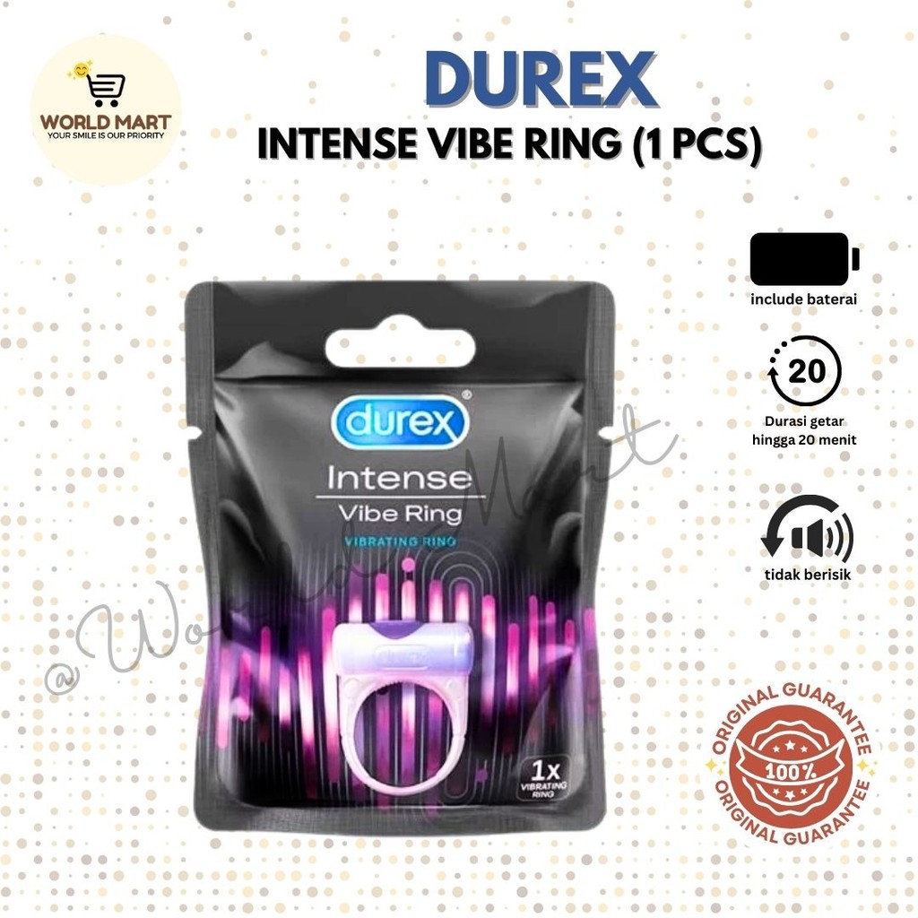 Jual Durex Intense Vibe Ring Vibrating Play Cincin Pria Wanita | Shopee ...