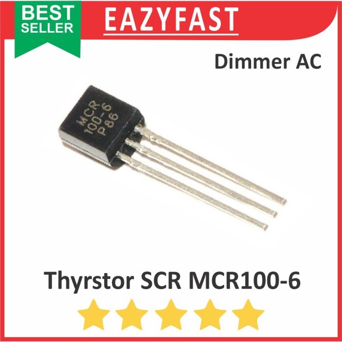 Jual SCR Thyristor MCR100-6 MCR 100 6 Dimmer PWM Listrik PLN AC 220V ...