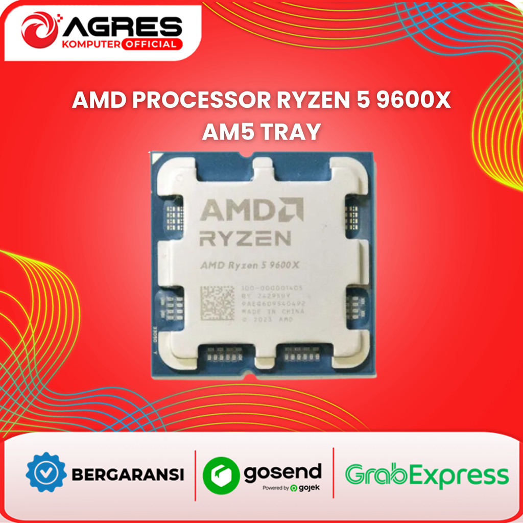 Jual AMD CPU PROCESSOR RYZEN 5 9600X (6C/12T + 3.9-5.4GHZ) 32MB CACHE ...
