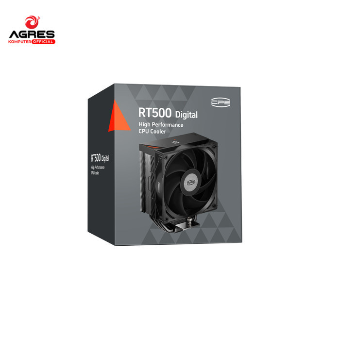 Jual PCCOOLER CPU AIR COOLER RT500 DIGITAL (1X 120MM BLACK FAN + 5 ...