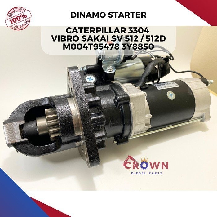 Jual Dinamo Starter CAT 3304 Perkins Vibro SAKAI SV512 / SV512D ...