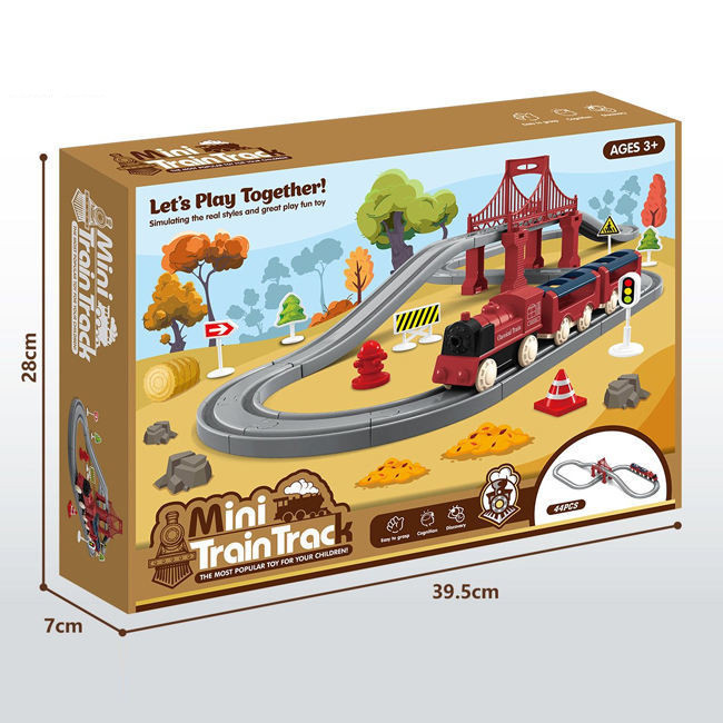 Jual Mainan DIY Rel Kereta Api Rail Set Train Toy Set Puzzle Mini Train ...