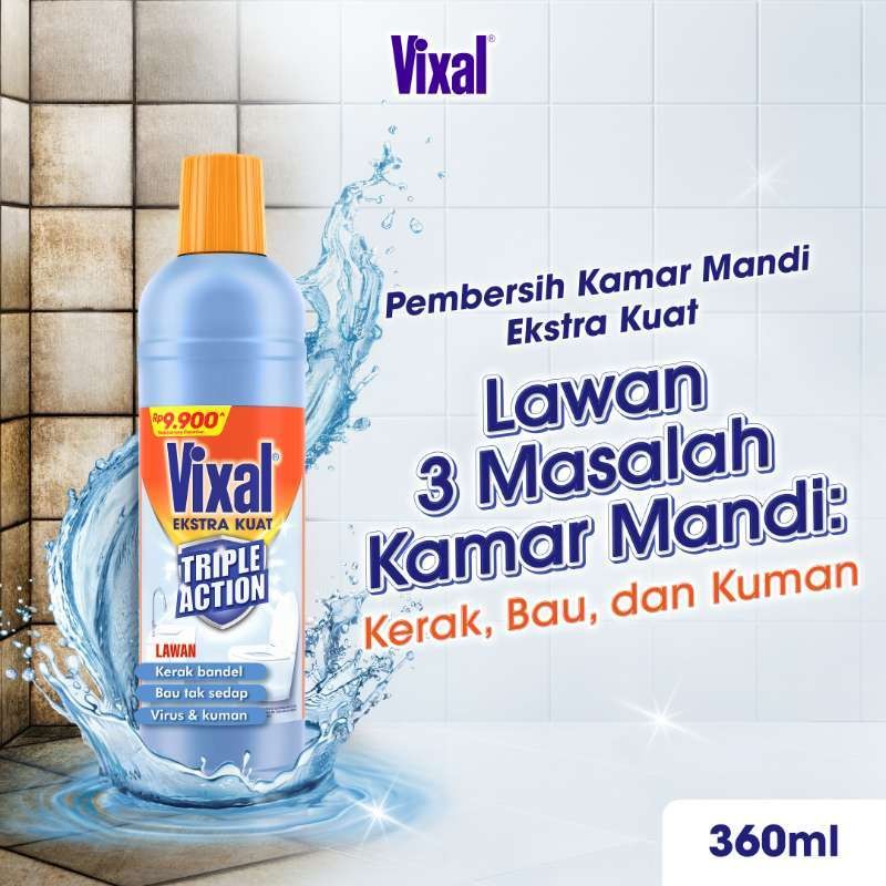 Jual Vixal Pembersih Porselen & Kamar Mandi HCl Anti Kerak Bandel ...
