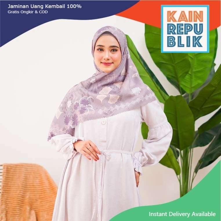 Jual KAINREPUBLIK | Ibnah Greyfish ( Ultrafine/Superfine Voal Hijab Premium) | Shopee Indonesia