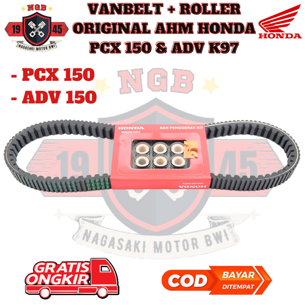 Jual Vanbelt + Roller K97 Original AHM Honda PCX 150 & ADV 150 / Vanbelt ORI AHM PCX 150 - 23100 ...