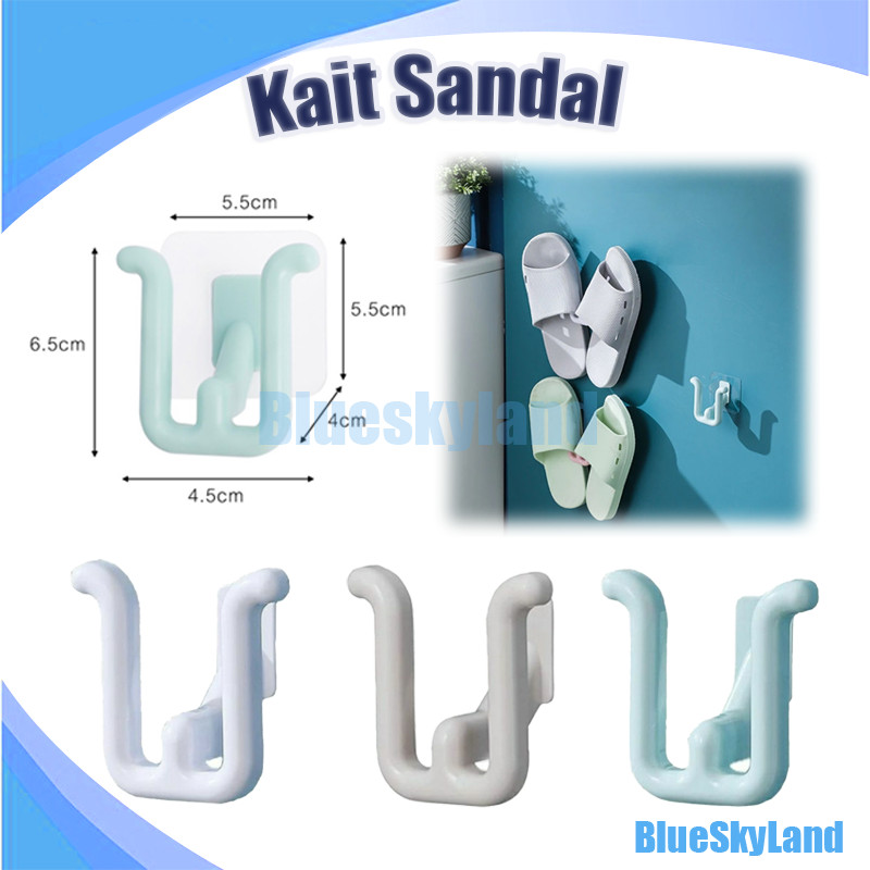Jual Kait Gantungan Tempel Dinding Serbaguna / Cantelan Hook 2 Slot ...
