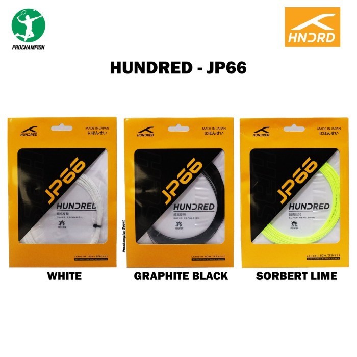 Jual Senar Raket Badminton String HNDRD Hundred JP 66 | Shopee Indonesia