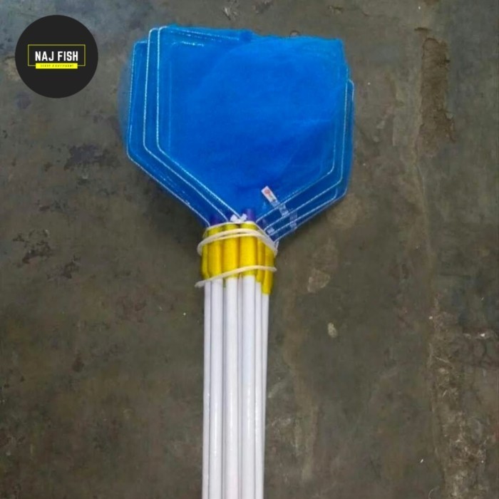 Jual Serokan Jaring Ikan Bahan Polynet Besar Gagang Panjang Bagus dan ...