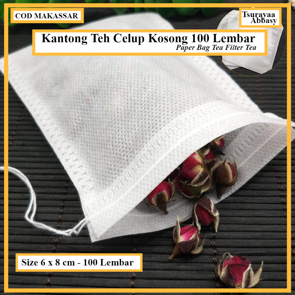 Jual 6 x 8 cm - 100 Lembar Kantong Teh Celup Kosong Food Grade ...