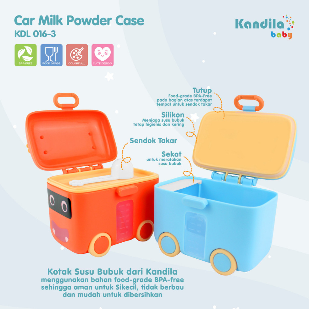 Jual Kandila Baby Car Milk Powder Case - Kotak Susu Bubuk || KDL 016-3 ...