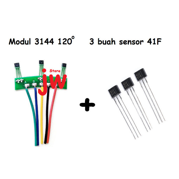 Jual Modul Sensor Magnet Motor Kabel 3144 41f Hall 120 deg Elemen E ...