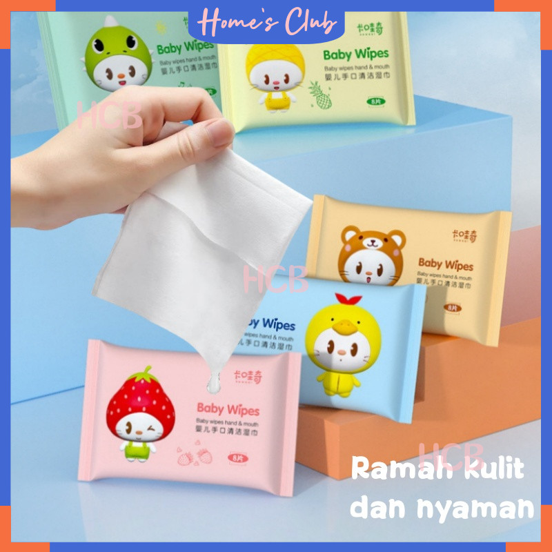 Jual HCB Tisu Basah Mini Karakter 1Pack / Tissue Basah / Tisu Basah ...
