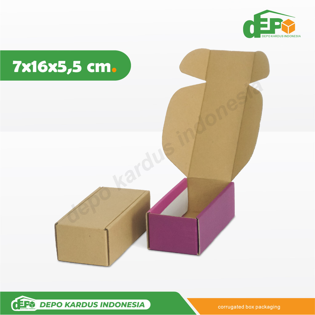 Jual dEPO Box 7x16x5,5 cm (tekakla) Kardus/Kardusmini/Karduskecil ...