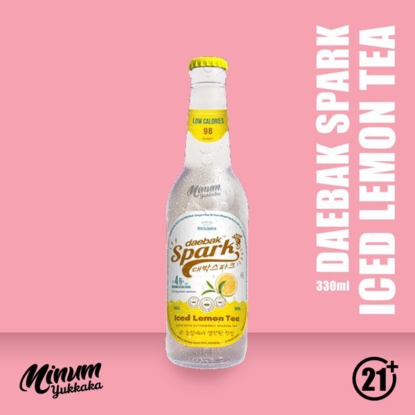 Jual Daebak Spark Ice Lemon Tea Botol 330ml | Shopee Indonesia