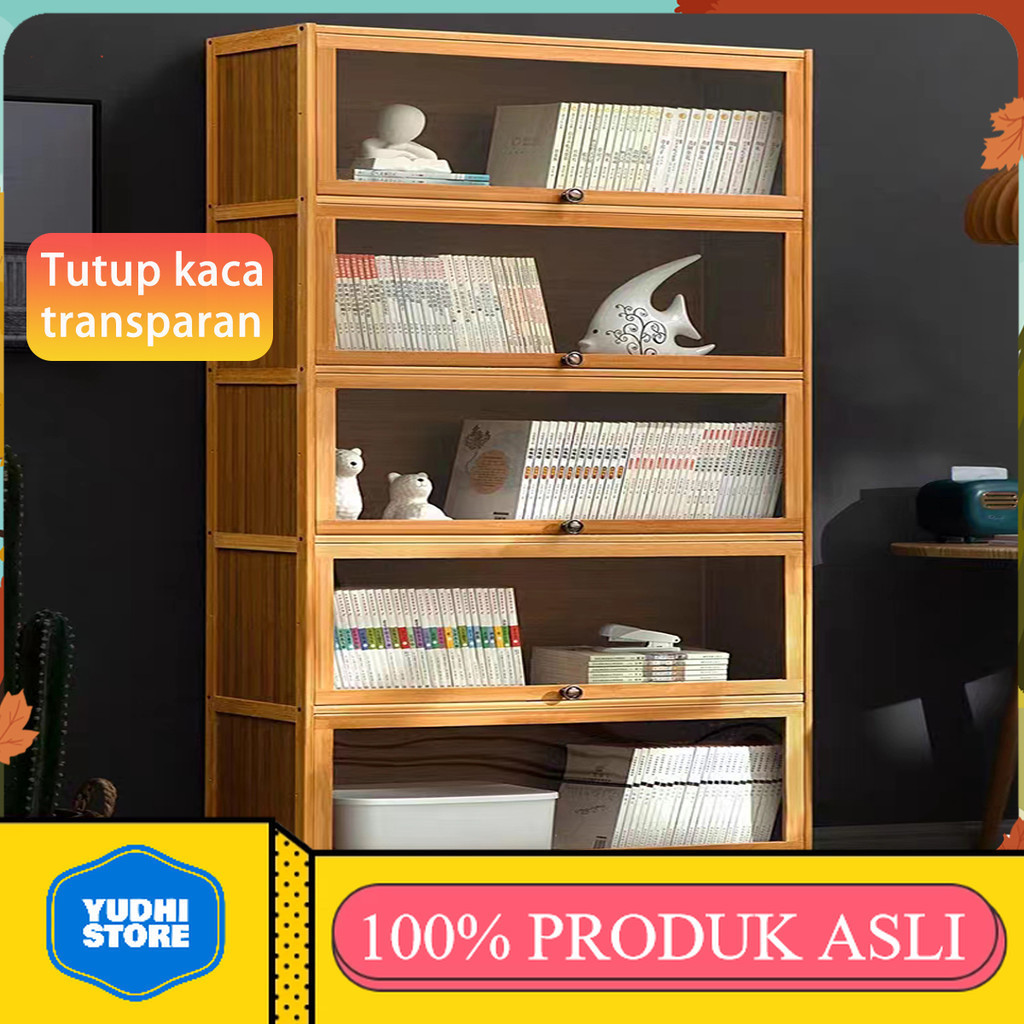 Jual YS Lemari Buku Rak Buku Kayu Susun Serbagun | Shopee Indonesia