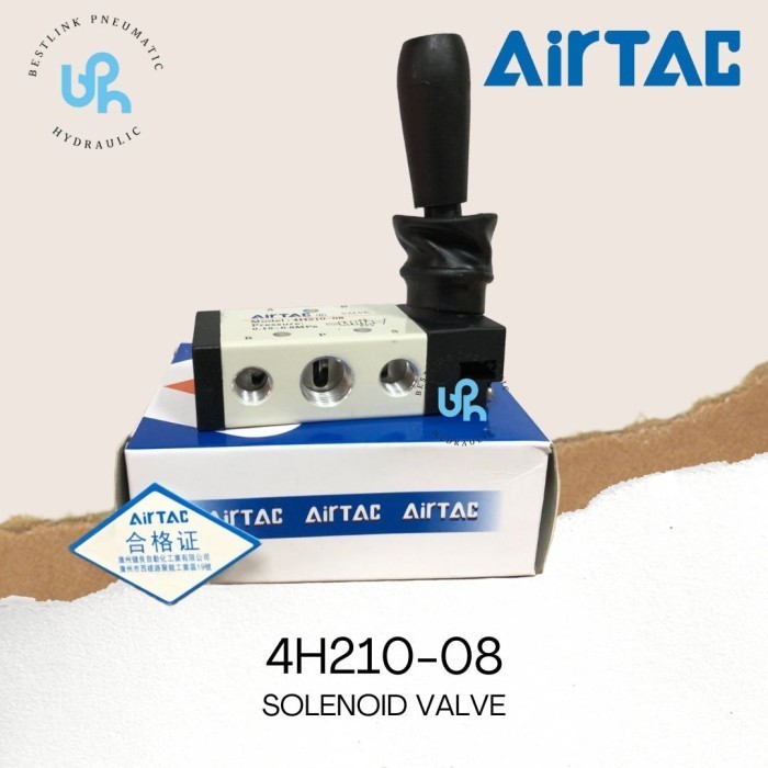 Jual Ready Pneumatic Hand Lever Valve 4H210-08 AIRTAC | Shopee Indonesia