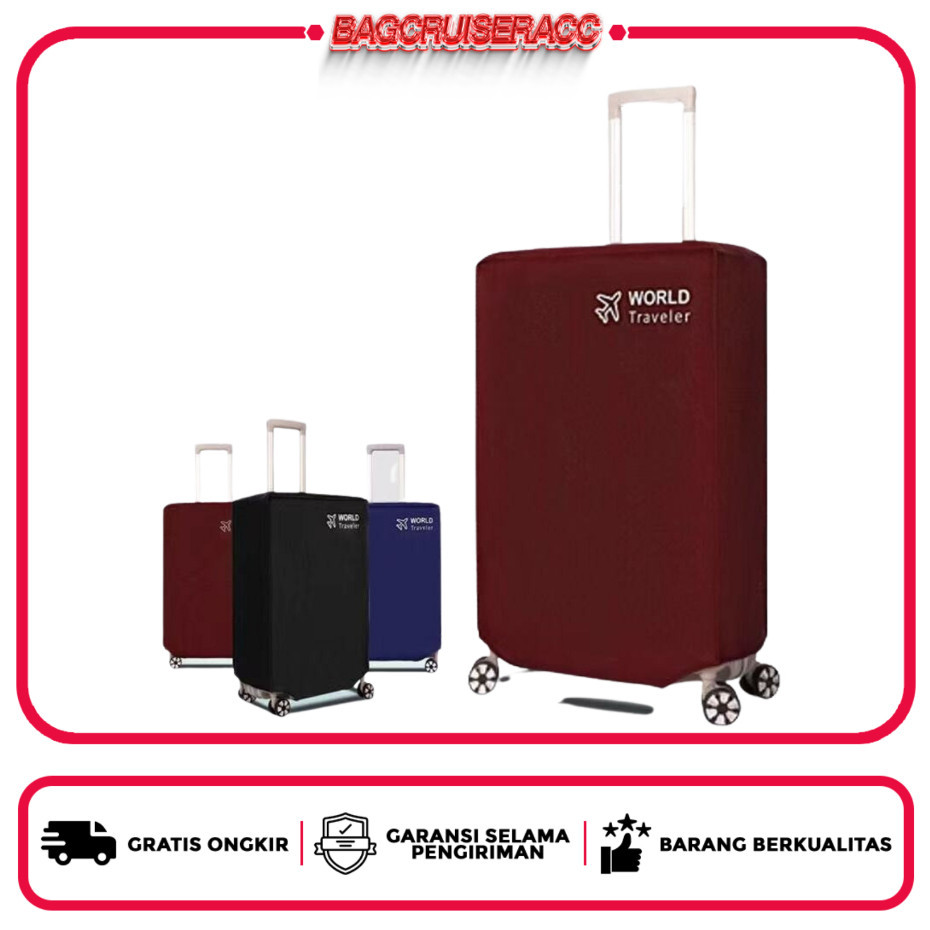 Jual Cover Koper Premium Polos - Pelindung Tutup Koper Tahan Air dan ...