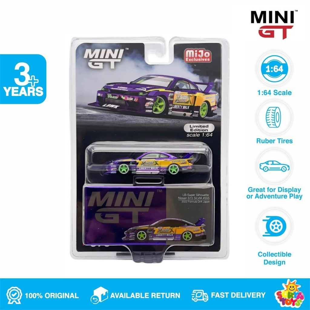 Jual Mini GT 576 LB-Super Silhouette Nissan Silvia S15 Formula Drift ...