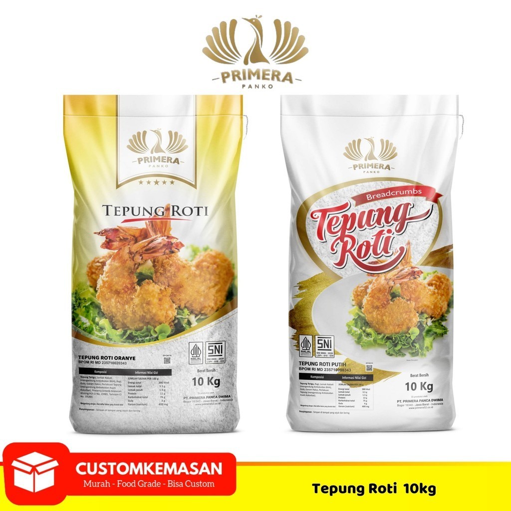 Jual Tepung Roti Primera 10kg / Tepung Roti / Tepung Panir / Tepung ...