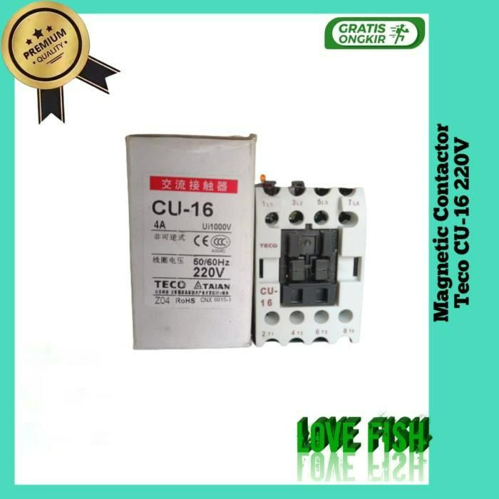 Jual Magnetic Contactor Teco CU-16 220V | Shopee Indonesia