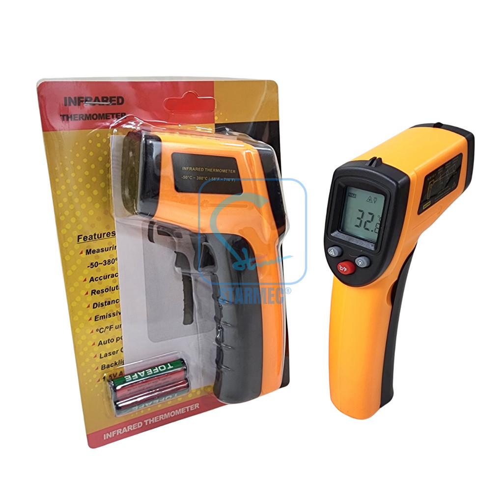 Jual Thermometer Termometer Thermogun GM-320 Infrared -50C - 380C ...