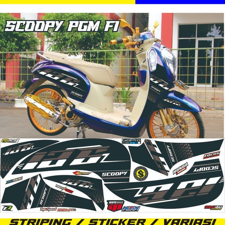 Jual VARIASI STRIPING SETIKER SCOOPY FI OLD 2012 2013-2016 VARIASI LIST ...