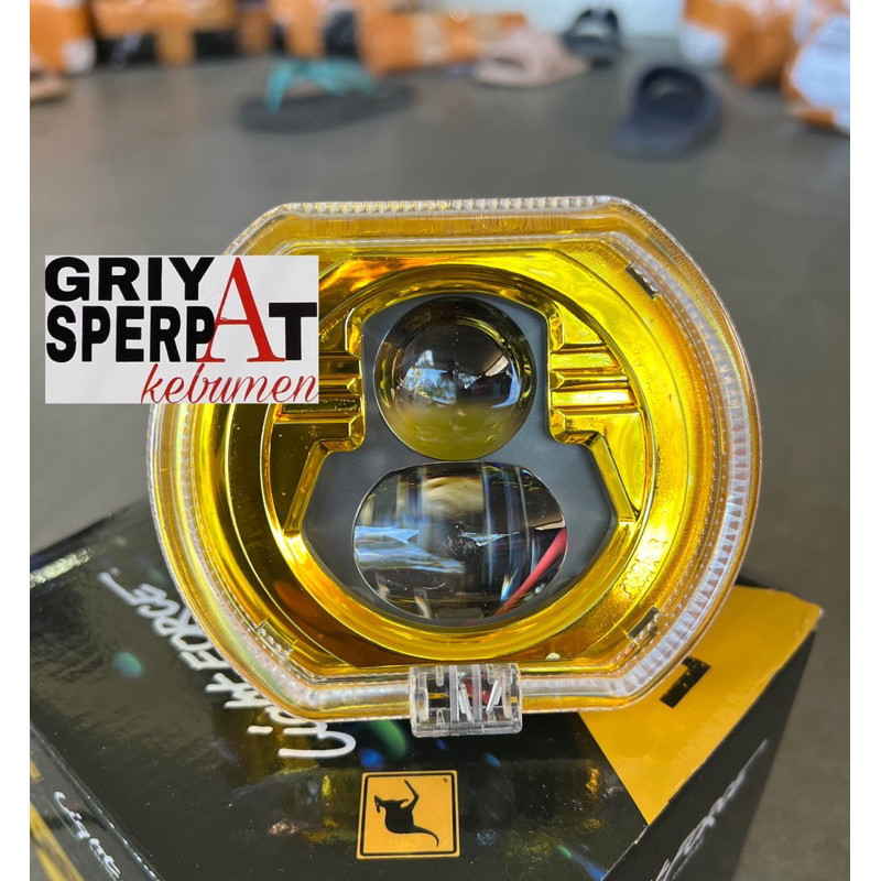Jual Lampu Depan BILED Headlamp Projie Bi LED Hi Lo 2 LENSA Angel Eye ...