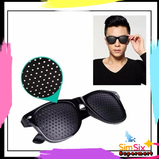 Jual Kacamata Terapi Minus Silinder Pinhole Glasses Kacamata Kesehatan Kaca Mata Lubang Pria ...
