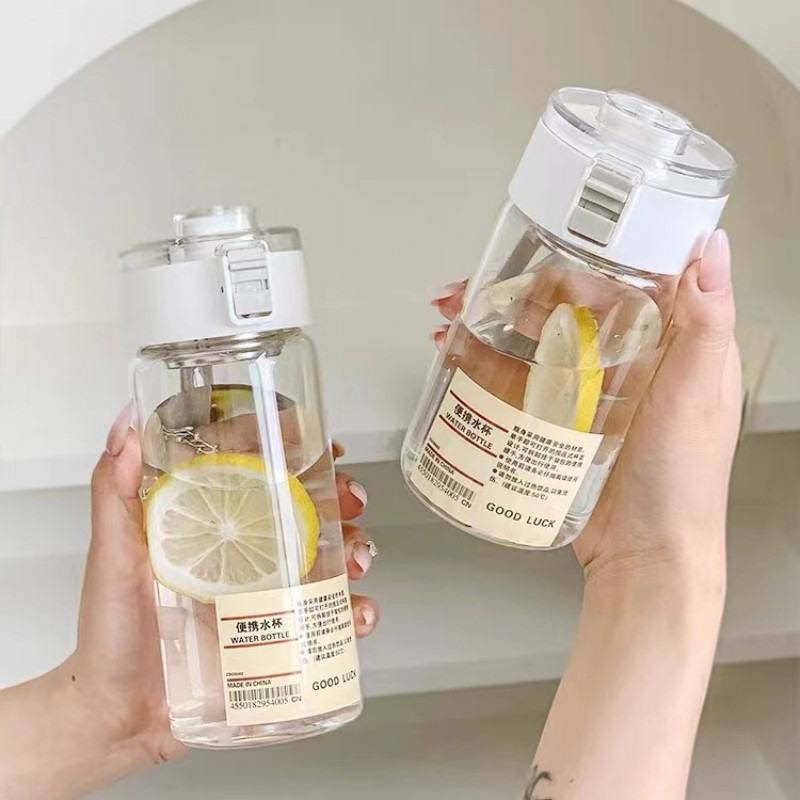 Jual Botol Minum 1 Liter Botol Minum Putih Transparan Bening Estetik ...