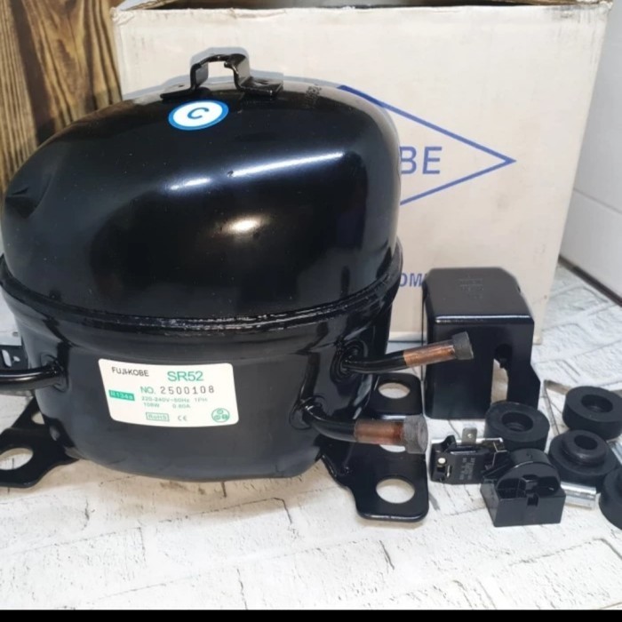 Jual kompresor kulkas/Compressor kulkas Fuji SR52 1/6 HP | Shopee Indonesia