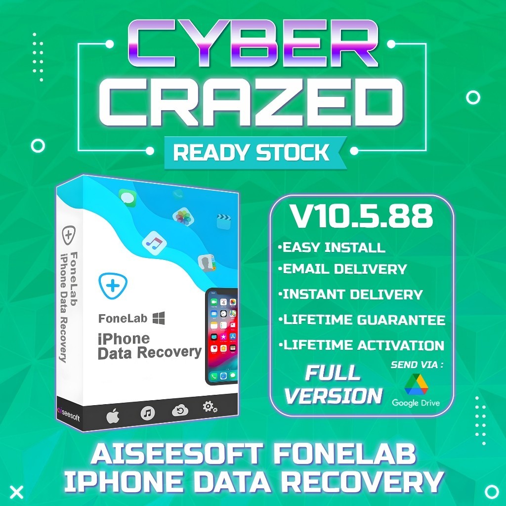 Jual Aiseesoft FoneLab iPhone Data Recovery 10.5.88 Full Version (Versi ...