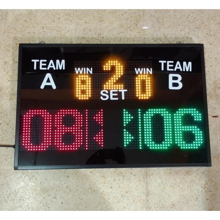 Jual Score Board Badminton Tenis Meja Voli 70x50cm Papan Skor Digital ...