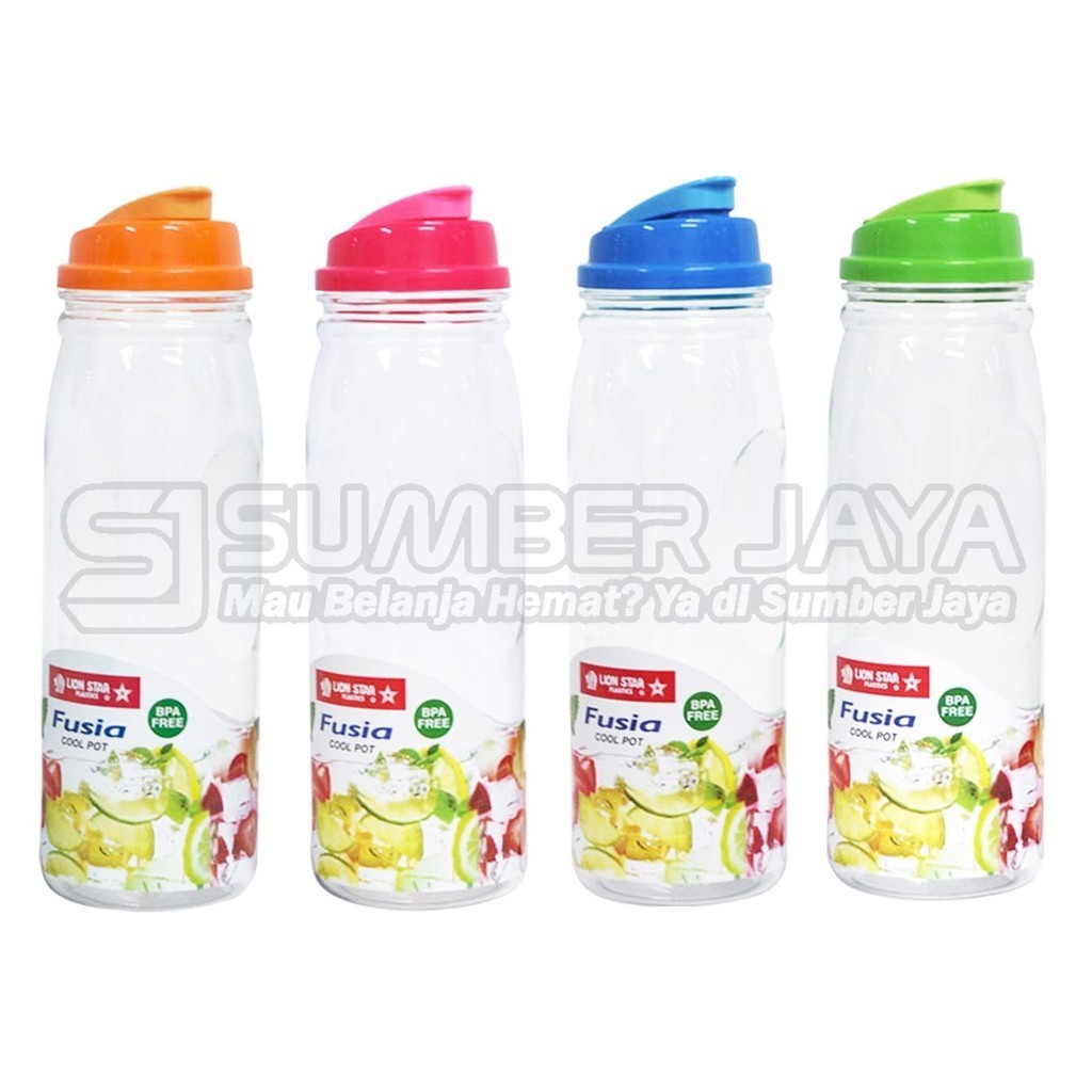 Jual Botol Tempat Air Minum Kulkas Fusia Cool Pot Lion Star 1200 ml / 1.2 L | Shopee Indonesia