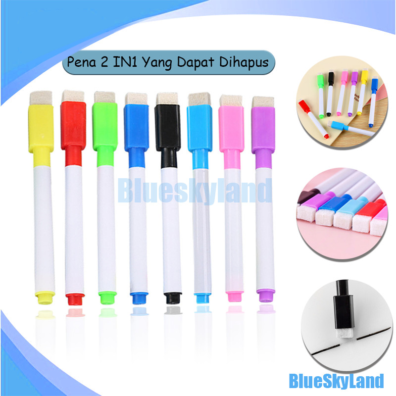 Jual Spidol Papan Tulis 2 IN 1 White Board Dengan Penghapus / Sepidol ...