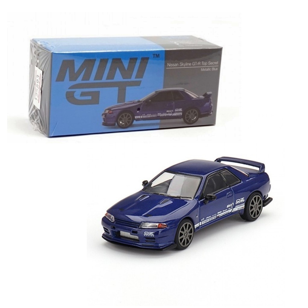 Jual Mini GT 1/64 Nissan Skyline GT-R Top Secret VR32 Metallic Blue ...