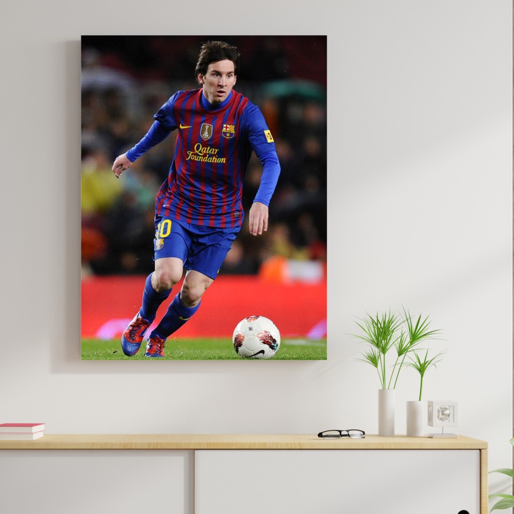 Jual BRS Poster Kayu "Lionel Messi" Ukuranwalldecor kayu uk 20x30cm ...