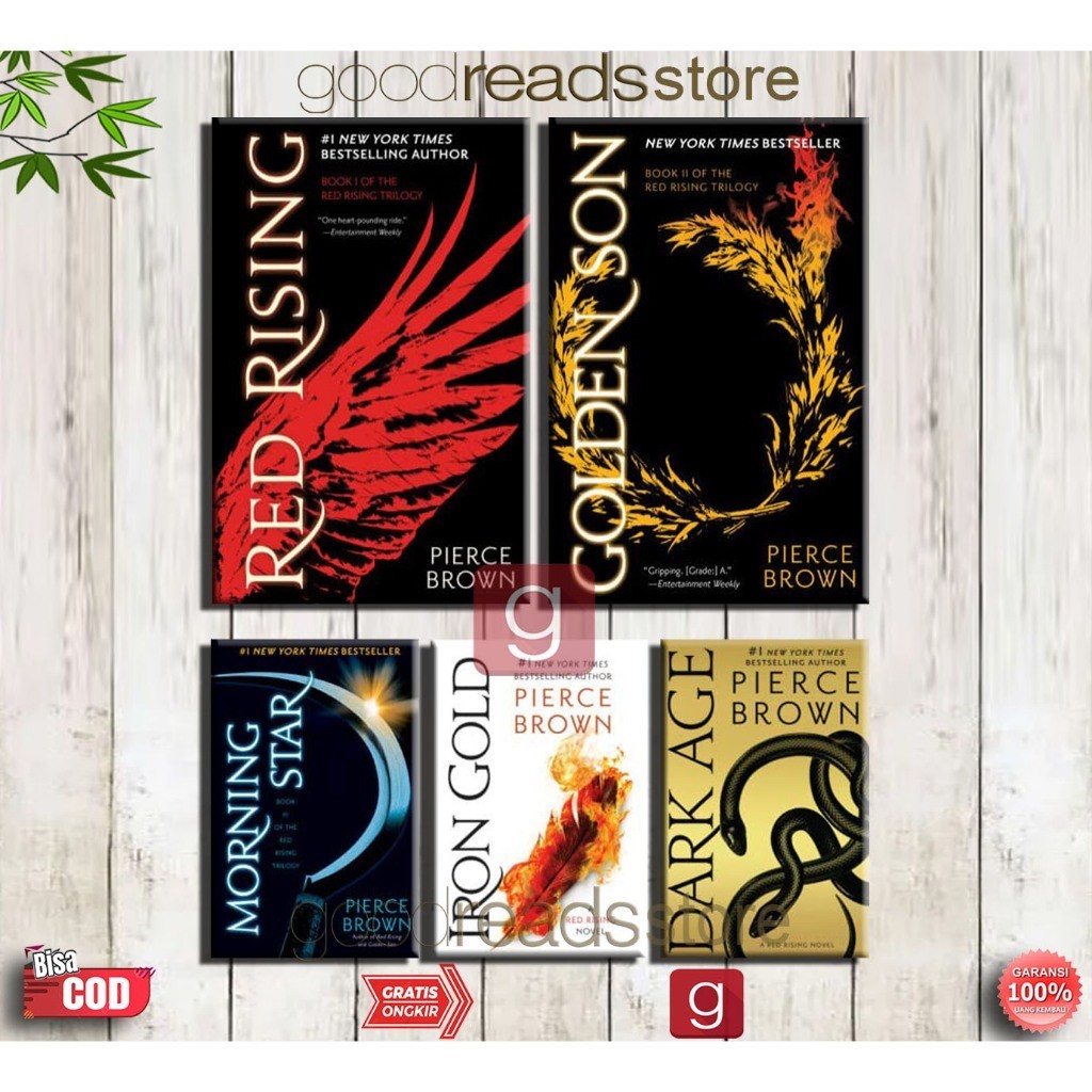 Jual Red Rising (6 book series) by Pierce Brown (English) | Shopee ...