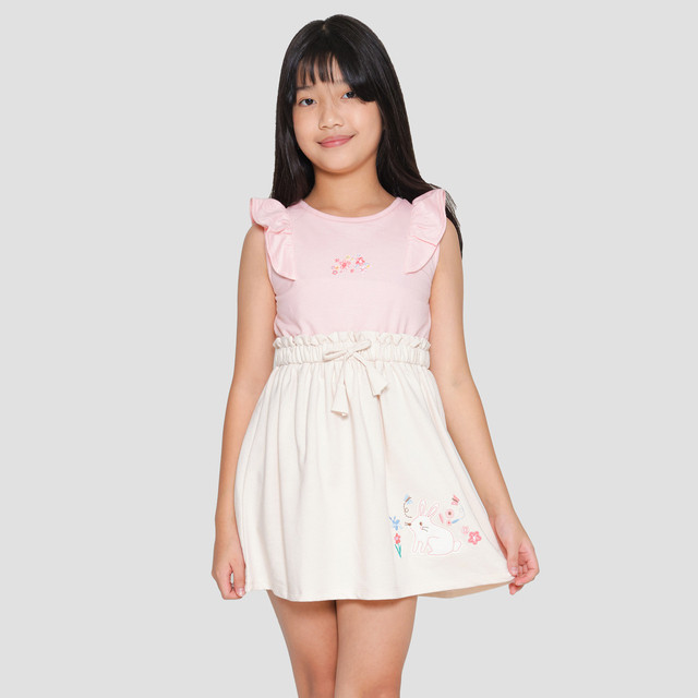 Jual Little M Bunny Midi Dress Lengan Pendek Anak Perempuan 121570462 ...