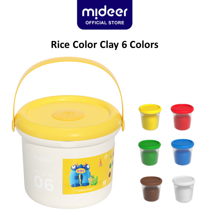 Jual Mideer Rice Color Clay 6 Colors Mainan Edukasi Anak MD1265 ...