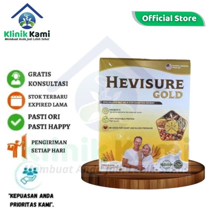 Jual PROMO Hevisure Gold Milk Susu Diabetes Kencing Manis Turunkan Gula ...