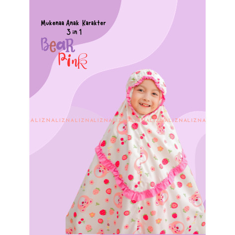 Jual Mukena Anak Karakter Bear Lotso Free Sajadah Muka | Shopee Indonesia