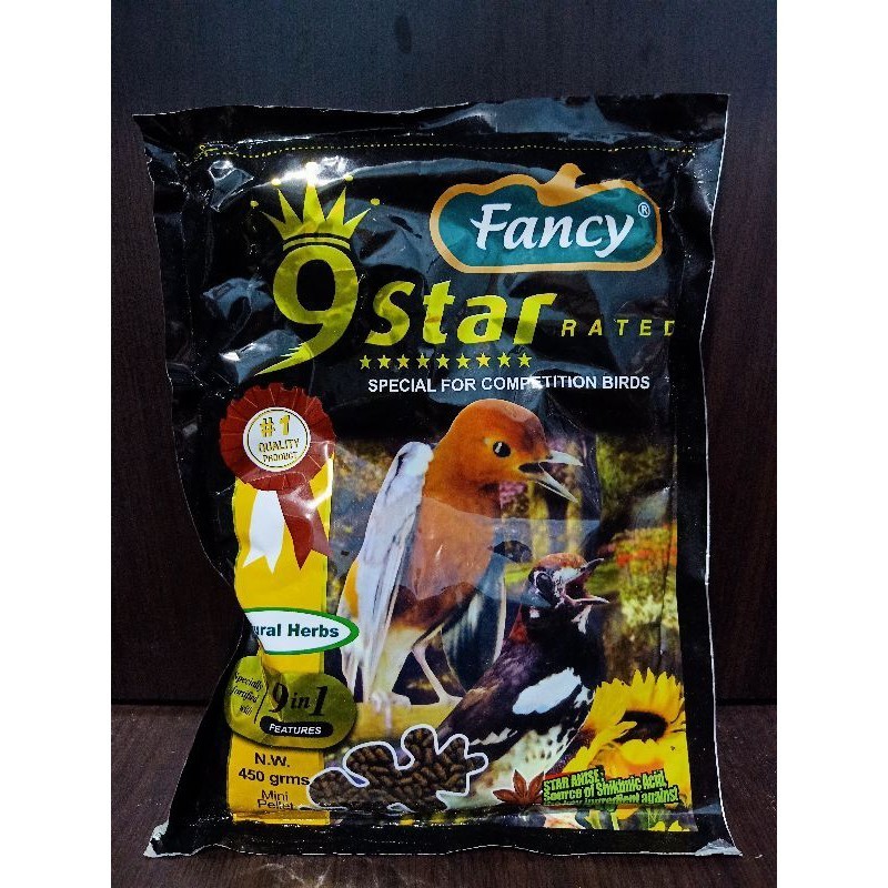 Jual Fancy 9 star original coklat kuning - pakan burung kicau | Shopee ...